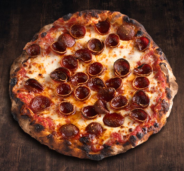 Large Cup & Char Pepperoni Pizza- 8 Slices | Pizza Amore "The Wood Fire ...